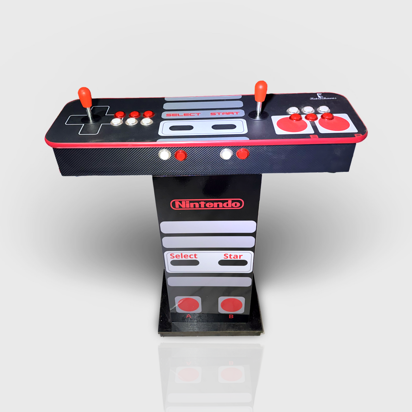Tablero Arcade con Pedestal de Nintendo – Retrochavos